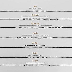 Hicarer DIY Morse Code Bracelet Making Kit, 800 Round Spacer Beads and 800 Long Tube Spacer Beads Handmade Adjustable Bracelets Necklaces 20 Morse Code Decoding Card and 20 Yard Twine Cord