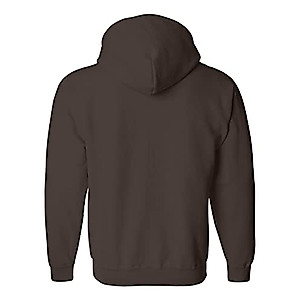 Gildan Heavy Blend Full-Zip Hooded Sweatshirt 20F Dark Chocolate