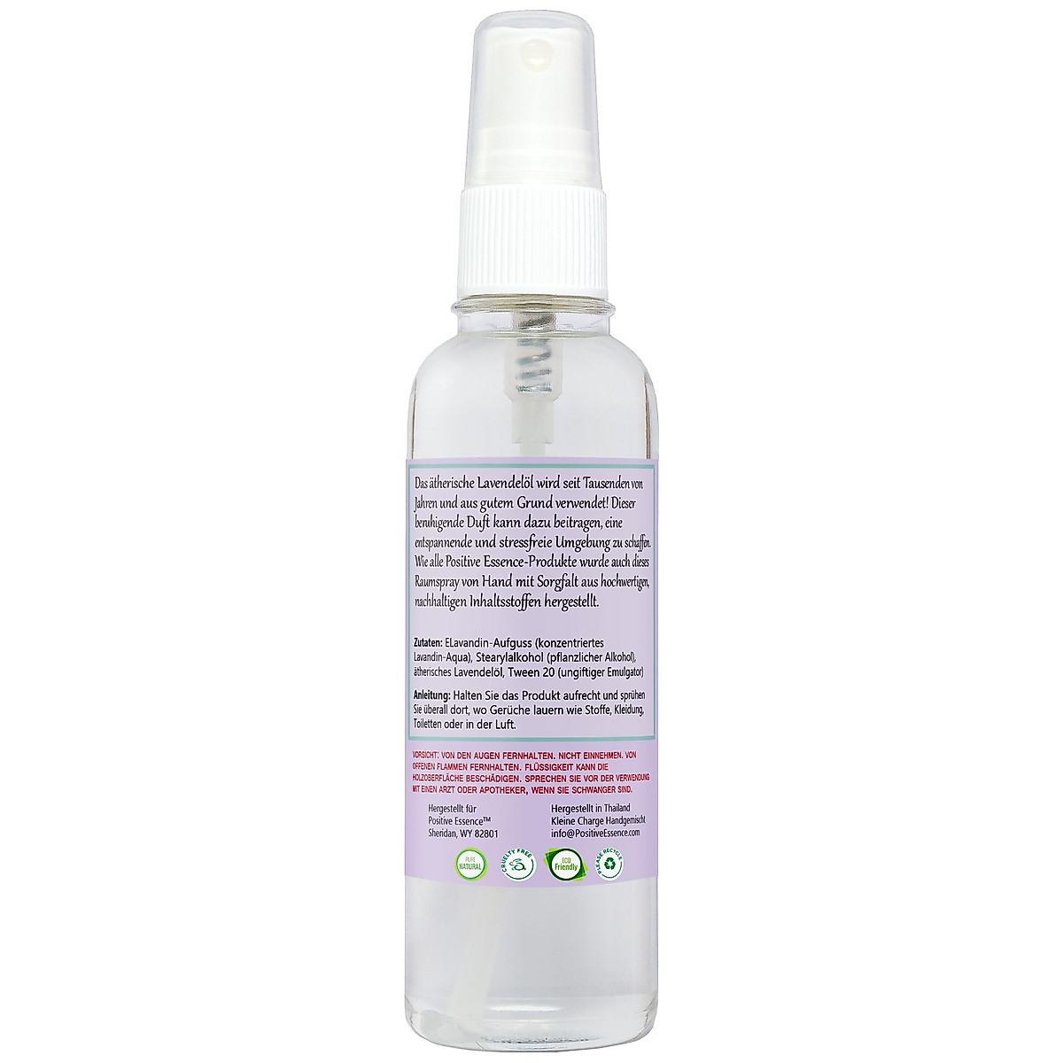 Lavender Linen and Room Spray, Pure Lavender Essential Oil Pillow Spray, Natural Fabric Spray, Aromatherapy Sleep Spray for Relaxation and Stress Relief; Odor Eliminator