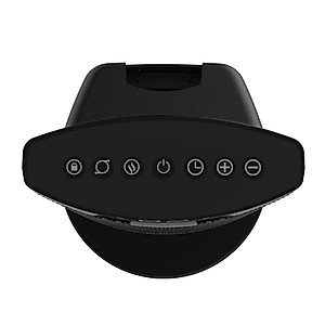 Lasko Ellipse Ceramic Tower Heater for Home with Tipover Switch, Child Lock, Digital Display, Thermostat, Wide Oscillation, Remote, Timer, For Bedroom, Office, Living Room, Den, 1500W, Black, CT18950