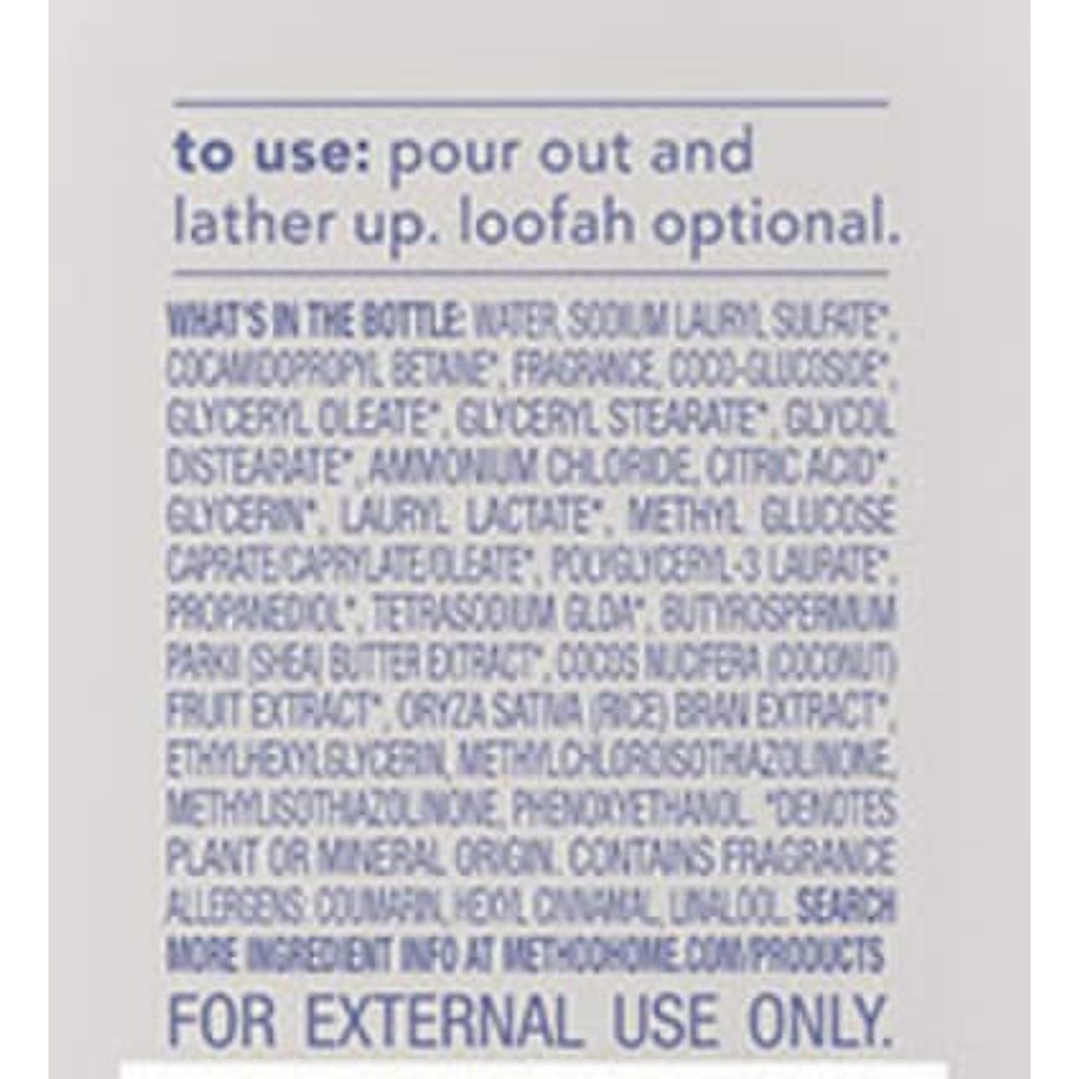 Method Body Wash, Simply Nourish, 3.4 Ounces Travel Size