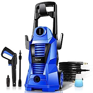 Power Washer ,High Pressure Washer 2.5GPM Electric Power Washer 1400W Power Washers Electric Powered with Adjustable Nozzle Soap Bottle for Homes, Cars, Driveways, Patios and Garden (Blue)