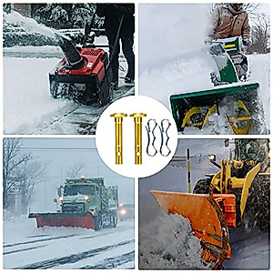 KINBOM 10pcs 1.8x0.5x0.2inch Shear Pins for Snowblower and 10pcs Cotter Pins Replacement Parts for 738-04124 & 714-04040 Snowblowers for MTDs Yard Machines Lawn Tractors