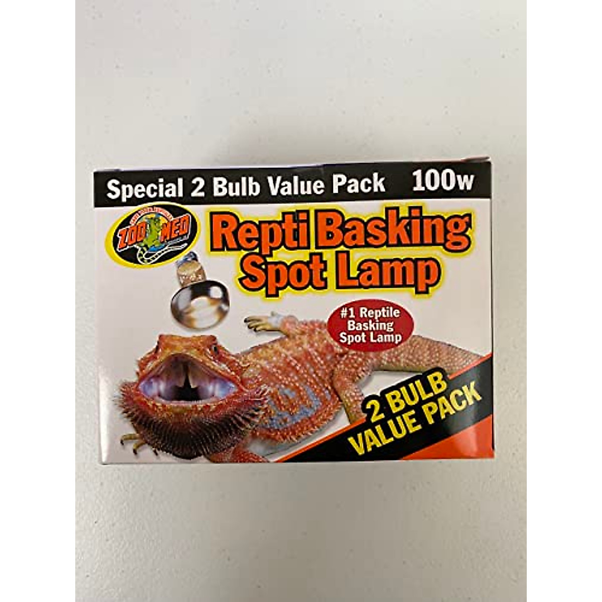 BIOPRONEXT Zoomed Repti Basking Spot Bulb Reptile Heat Bulbs - 100W Basking Light for Reptiles (6 Pack with 2 per Pack)-Includes Attached Reptile Lighting Encyclopedia