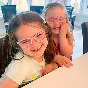 SUNOVELTIES 12 Pack Kids NO LENS Ultralight Square Costume Frame Glasses Neon Color Party Favors for Boys Girls Daily Outfit Accessories