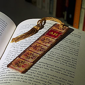 Monogrammed and Personalized (Double Sided) Wooden Bookmark - Made in USA