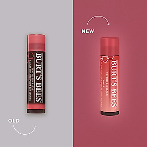 Burt's Bees 100% Natural Tinted Lip Balm, Rose with Shea Butter & Botanical Waxes, 0.15 Oz