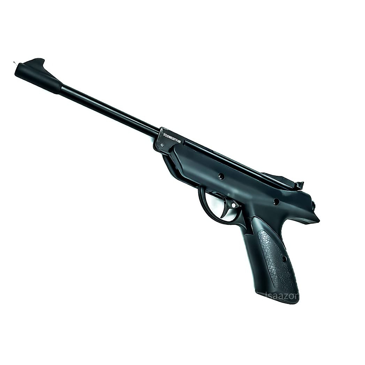 5.5mm .22 Caliber Pistol Air Pellet Gun + 200 Pack Pellets and Tactical Scope Safety Lock 350-450FPS Break Barrel