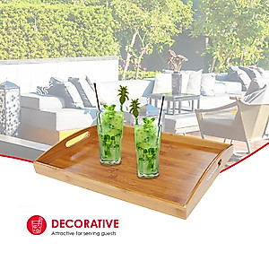 Home Basics ST01034 Serving Tray, Bamboo