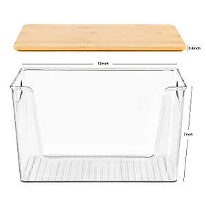 2 Set Pantry Organizer and Storage Stackable Kitchen Pantry Baskets for Onion, Potato, Vegetable, Produce