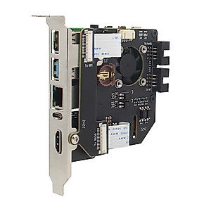 Geekworm KVM-A8 PCIe Version for Raspberry Pi 4 Model B KVM Over IP Support KVM V3 PoE ATX HDMI CSI (Not Include Raspberry Pi)