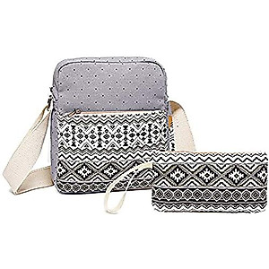 Sugaroom Backpack for Girls, School Backpack Canvas Dot Backpack Bookbags Teen Girls Backpacks Set