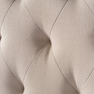 Christopher Knight Home Angelica Tufted Fabric Headboard, Queen, Beige