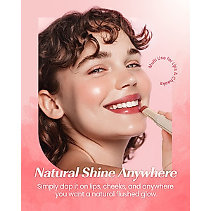 AMTS Tinted Lip Balm - 03 Toasty Rose | Hydrating Lip Butter, Moisturizing Lipstick | Daily Natural Lip Makeup for dry, cracked, chapped lips | korean beauty Lip Tint