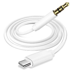 USB C to 3.5mm Audio Aux Jack Cable,[MFi Certified] Aux Cord for Phone 15,Type C to 3.5mm Headphone Car Stereo Cord Compatible with iPhone15/15 Plus /15 Pro Max,iPad Pro to Car,Speakers(3.3FT)