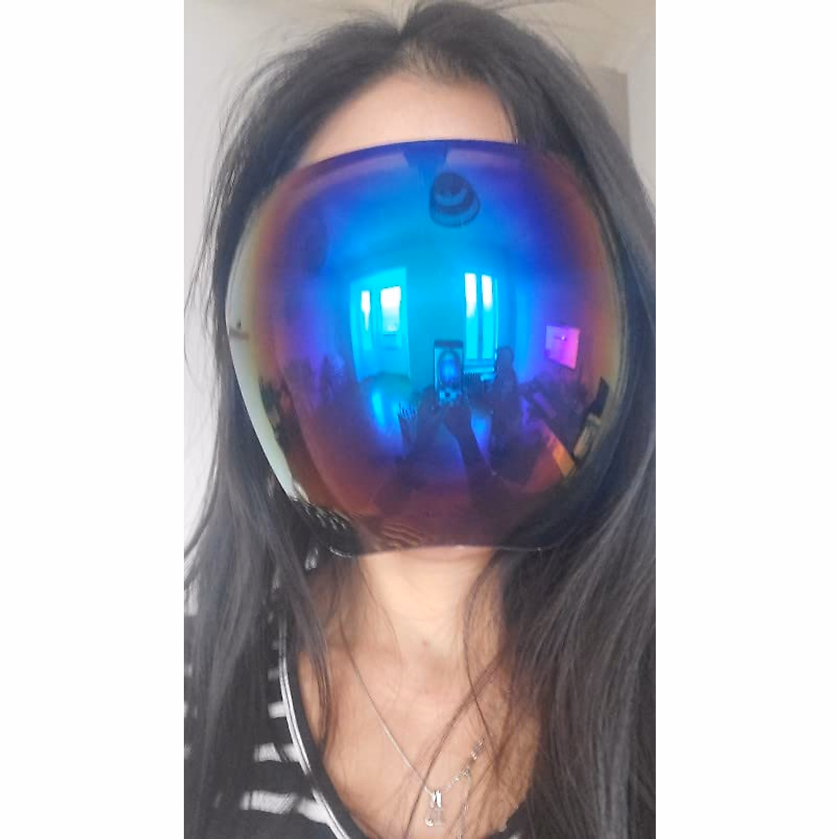 FEISEDY Full Cover Face Visor Protective Glasses Mirror Shield Sunglasses Anti Fog B2781