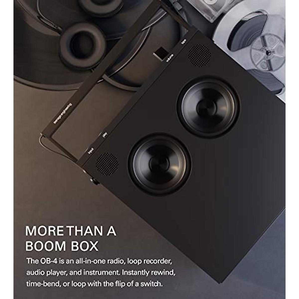 Teenage Engineering OB-4 Magic Radio Portable Stereo Speaker with Built-in Loop Recorder and Tape Transport