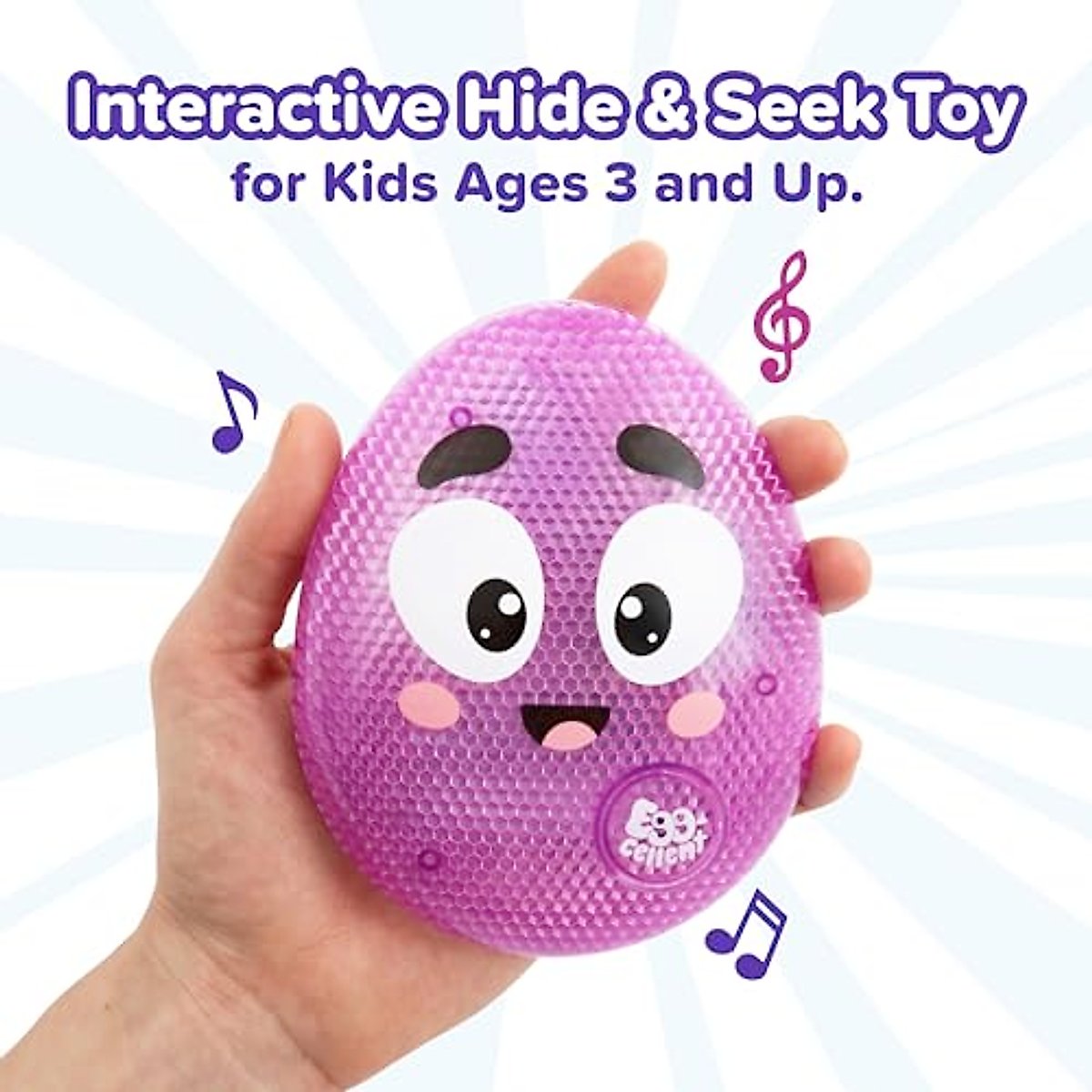 Eggcellent By Relatable, The Kid-Friendly Hide & Seek Game, Silly Poopy Hide & Seek Easter Eggs Toddler Toys, Includes 1 Eggcellent Light-Up Toy That Sings, Great Easter Basket Stuffers for Toddler