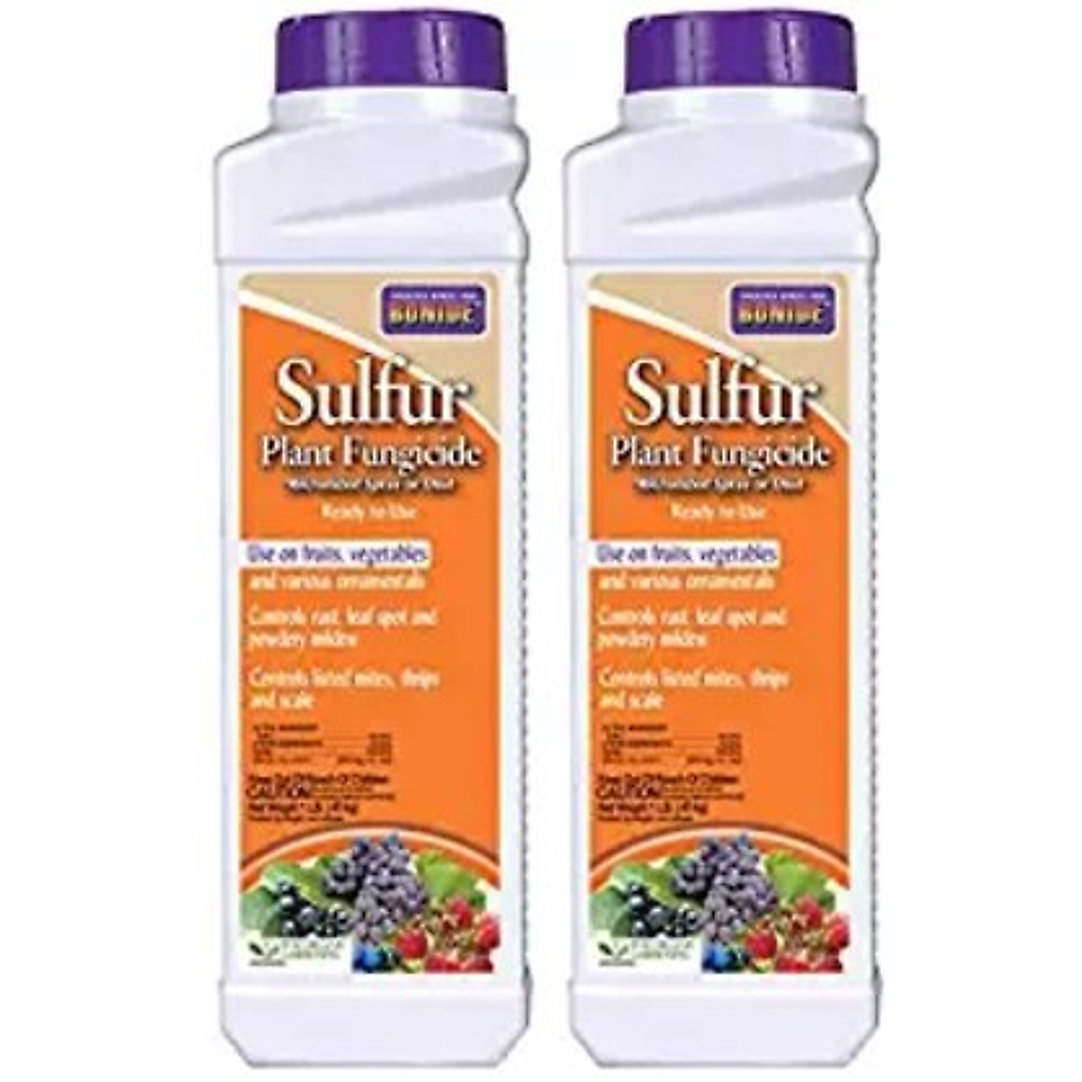 BONIDE PRODUCT 141 SULFUR PLANT FUNGICIDE, 1 POUND (2)