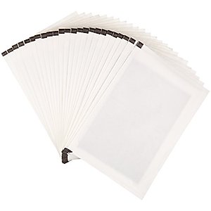 Amazon Basics Paper Shredder Sharpening & Lubricant Sheets, Pack of 24, White