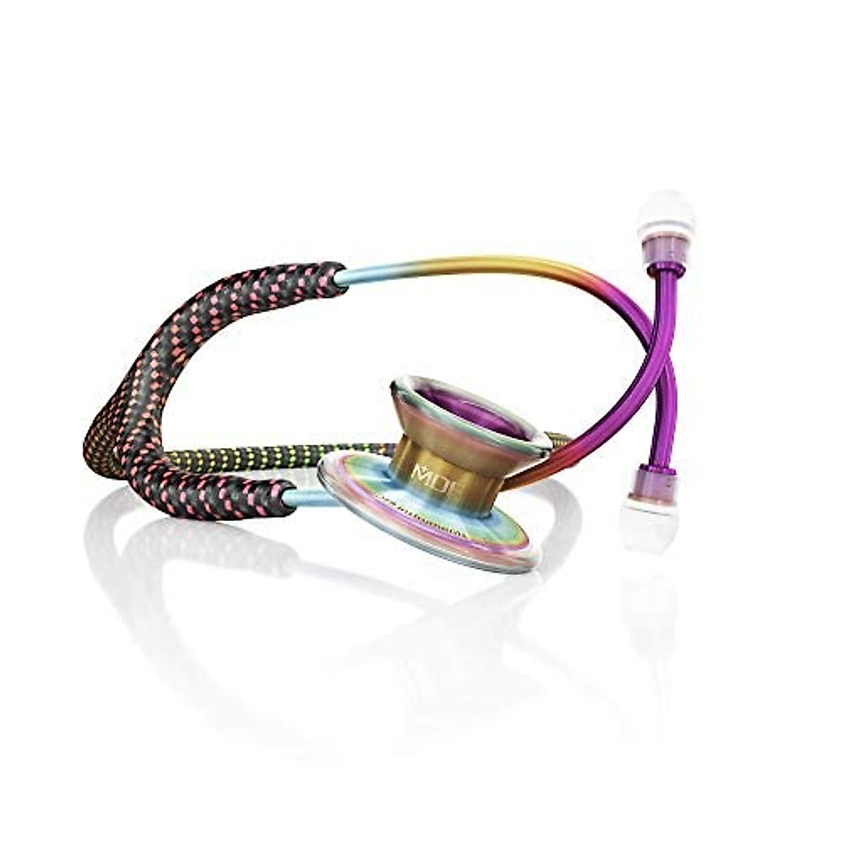 MDF Instruments MD One Epoch Lightweight Titanium Stethoscope, Adult, Free-Parts-for-Life, Thor Tube, Kaleidoscope Chestpieces-Headset, MDF777TTHKL
