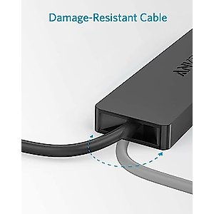 Anker USB Hub 4-Port USB 3.0 Hub,USB Splitter with 5Gbps Data Transfer, Ultra-Slim Data USB Hub [Charging Not Supported], USB Extender for MacBook, iMac, Surface, Mobile HDD, and More (USB-A, 2 ft)