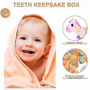 20pcs Boxes Children's Tooth Box Baby Bottles Newborn Teeth Tooth Storage Deciduous Tooth Case Baby Milk Bottle Baby Memorial Lanugo Container Toddler Organizer Commemorate Wooden