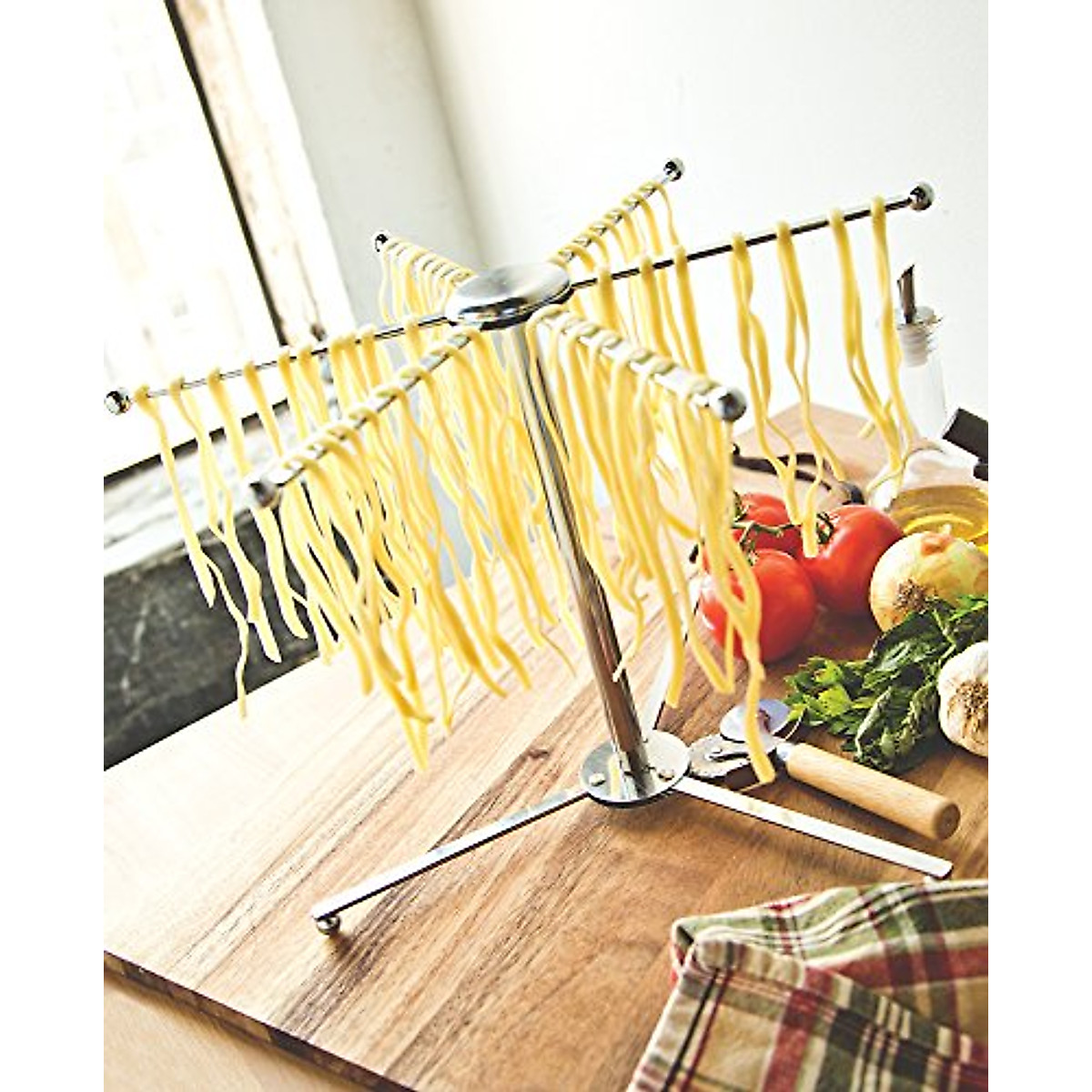 Fox Run Pasta Drying Rack, 14.13 x 14.13 x 10.75 inches, Metallic