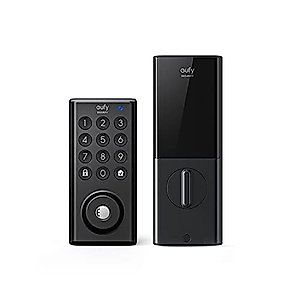 eufy Security Keyless Entry Door Lock, App Control, Bluetooth Electronic Deadbolt, BHMA Certified, IPX3 Weatherproof Protection, Compatible with Wi-Fi Bridge (Sold Separately)