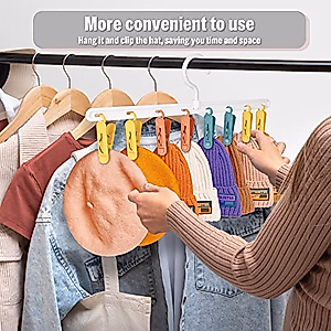 Mytium Hat Holder,3 Pack Hat Organizer for Baseball Caps Trucker Hat Racks with 24 Clips Modern Style Hat Hangers for Closet Holds Up To 24 Caps,Fits All Women & Men Caps