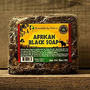Incredible BY NATURE African Black Soap - 1lb Raw Organic Soap Face & Body Wash