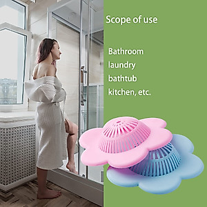 Shower Channel Hair Catcher,Drain Hair Catcher,Hair Plug for Shower Drain,Suitfor Bathroom,Bathtub,Kitchen 2 Pack