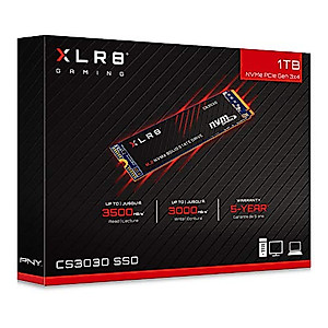 PNY M.2 2280 PCIe NVMe Gen3x4 Internal SSD 1TB M280CS3030-1TB-RB