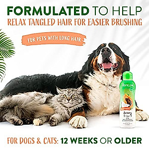 TropiClean 2-in-1 Papaya & Coconut Dog Shampoo and Conditioner | Natural Pet Shampoo Derived from Natural Ingredients | Cat Friendly | Made in the USA | 20 oz.
