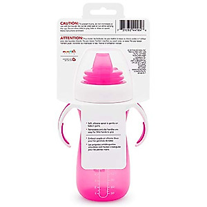 Munchkin® Gentle™ Transition Sippy Cup with Trainer Handles, 10 Ounce, Pink