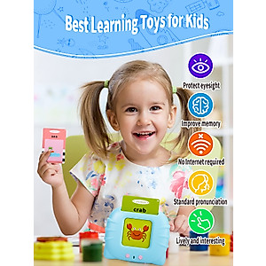 Talking Flash Cards Learning Toys for 2 3 4 5 6 Year Old Boys Girls, LIONVISON Autism Sensory Toys for Autistic Children with 224 Words, Preschool Montessori Toys and Birthday Gift for Kids Ages 2-6