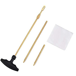 BOOSTEADY Shotgun Cleaning Kit and Case - Universal Cleaning Kit Brass Rods Black Compact Travel Case Bronze Metal Brushes Heads and Cotton Mop for 12, 20 and .410 Gauge Shotguns