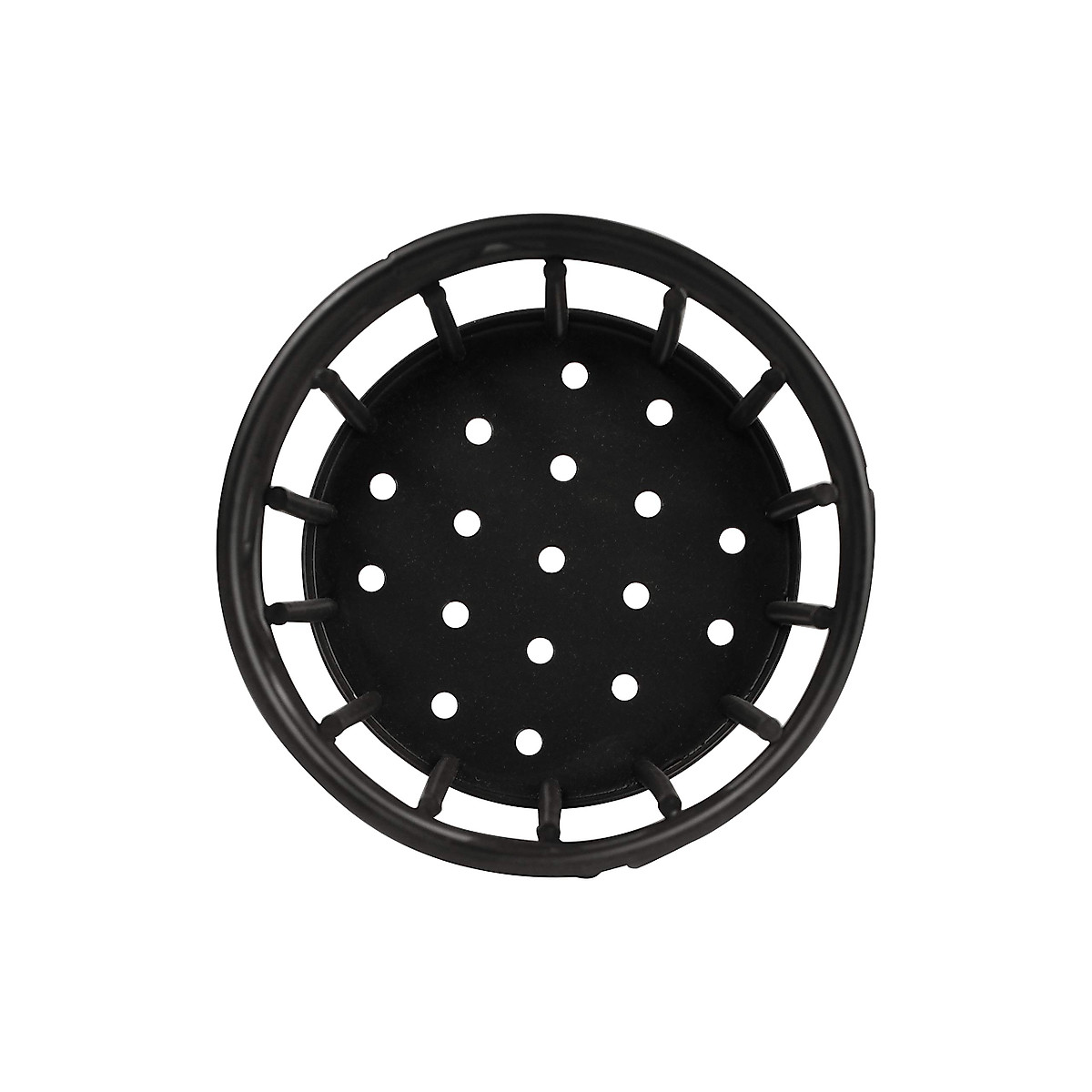 Spectrum Diversified Scroll Round Holder & Kitchen Countertop Organizer Stylish Cooking Utensil Crock for Traditional Kitchen Organization & Storage, Cutlery & Flatware Caddy, Black