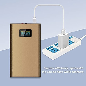 Jeanoko Battery Spot Welder, Temperature Control Protection Welding Equipment Spot Welder OLED Color Screen for DIY 18650 Battery