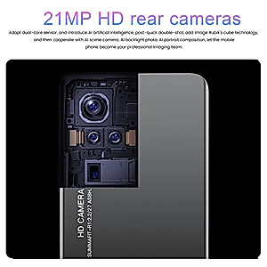 5G Mobile Phone for Android 10.0-1920 X 1080 Inch HD IPS Touch Screen, 10 Core CPU Processor, 6.53 Inch Face Unlocked Smartphone, 6GB RAM 128GB ROM, 8MP+21MP, Ultra Long Standby