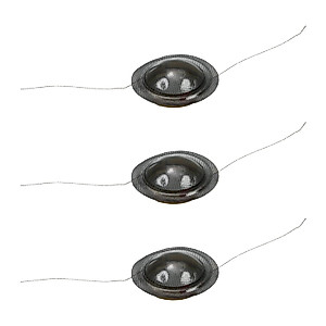 Heyiarbeit 3Pcs 19mm/0.75" Tweeter Voice Coil Audio Speaker High Tone Translucent Crystal Silk Film Dome Tweeter Accessory for Audio Replacement