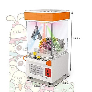Claw Machinel Micro Blocks Display Sets for Kids or Adult,Mini Block Model Toy for Intelligence Education(596PCS)