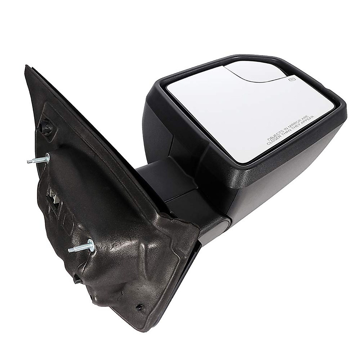 FEIPARTS Tow Mirrors Fit for Towing Mirrors with 2015-2019 for F150 Pickup Truck Power Adjusted Heated Turn Signal Light with Black Housing Manual Folding Manual Telescoping Pair Left Right Mirrors