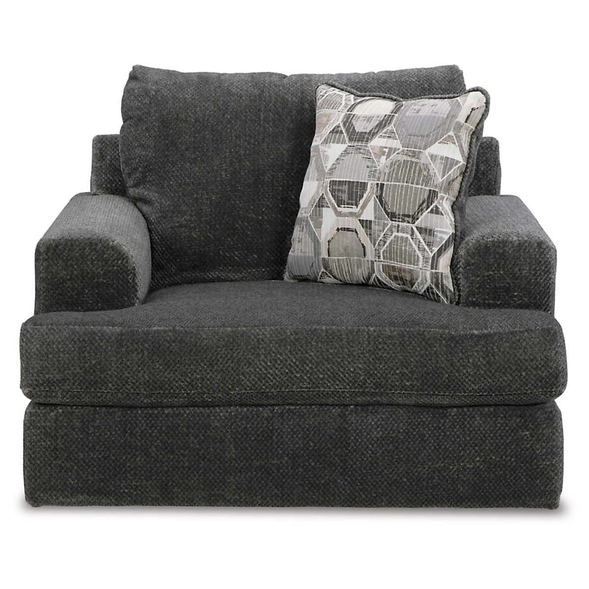 Signature Design by Ashley Karinne Modern Upholstered Oversized Chair, Gray