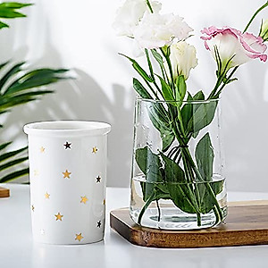 OUSIKA Utensil Caddy Chopsticks CageHousehold Ceramic Cutlery Storage Box， Kitchen Shelf Glass Drain Rack， Kitchen Accessories Drainage Pen Holder Shelves