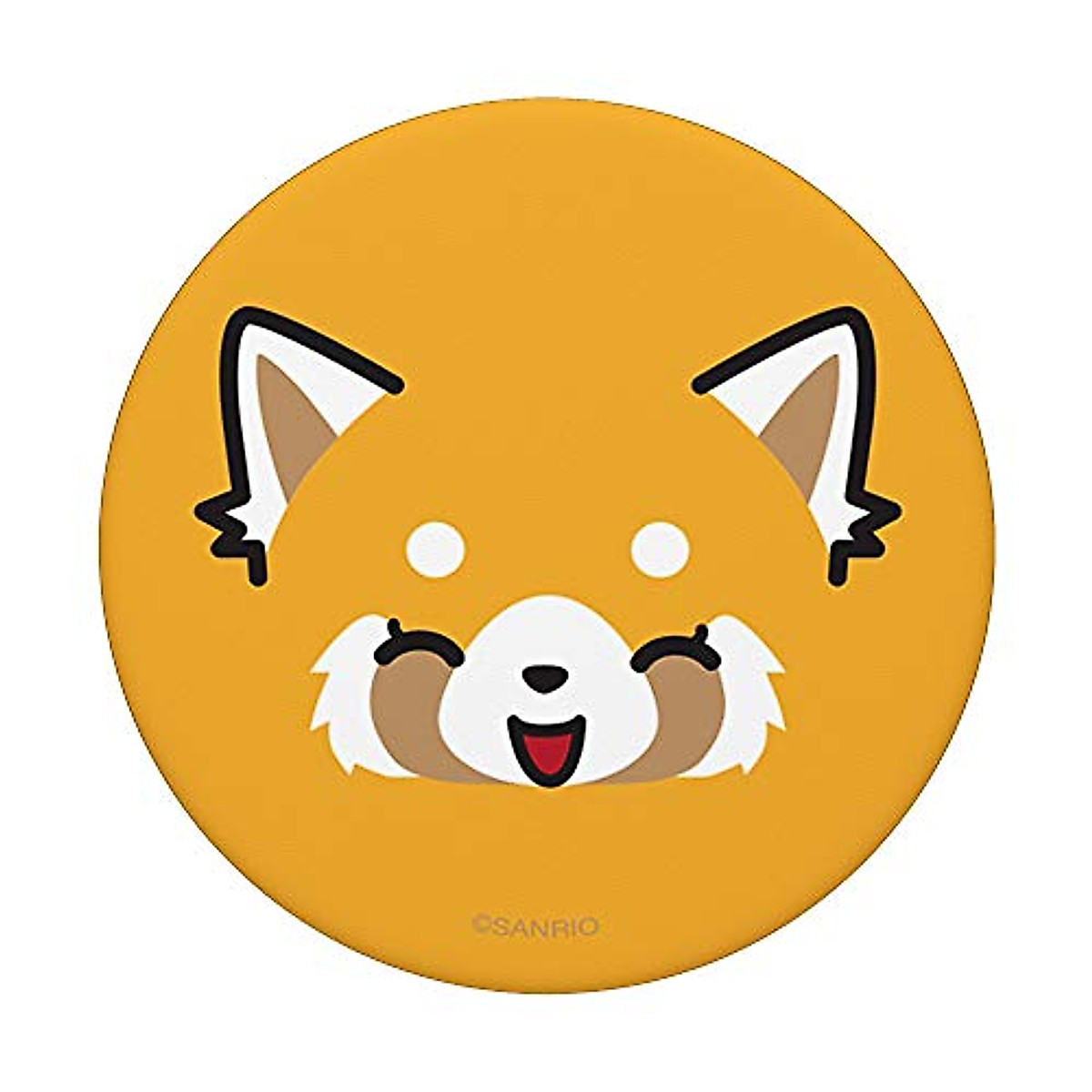 Aggretsuko Happy Face PopSockets Stand for Smartphones and Tablets PopSockets PopGrip: Swappable Grip for Phones & Tablets