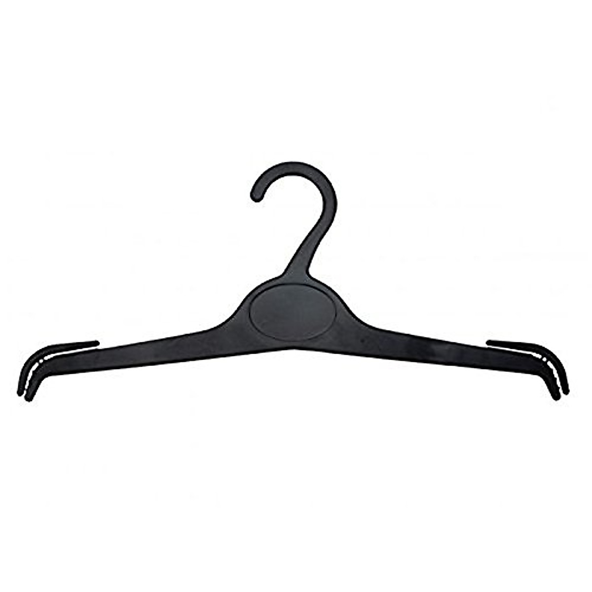NAHANCO NH03B Plastic Intimate Apparel Hanger, 12 1/4", Black (Pack of 500)