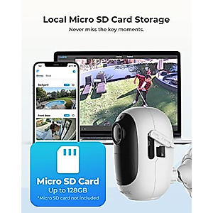 REOLINK Outdoor, Indoor Wireless Security Camera, Battery Solar Powered with 1080P HD, Night Vision, Two-Way Talk, 2.4GHz WiFi for Home Surveillance, Motion Only Alert, No Hub Needed