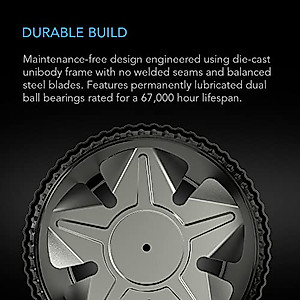 AC Infinity RAXIAL S8, Inline Booster Duct Fan 8” with Speed Controller, Airflow Boosting Low Noise HVAC Blower Can Fan for Basements, Bathrooms, Kitchens, Workshops