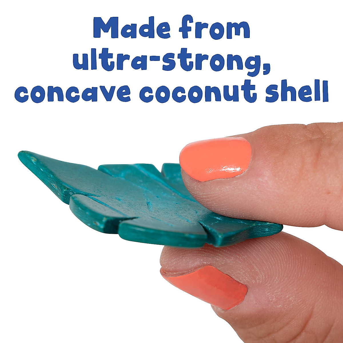 READY 2 LEARN-CE10008 Coconut Leaves - Set of 50 - 6 Shapes - 5 Colors - Natural, Hand Made Counters for Kids - Use for Crafts, Counting and Sorting